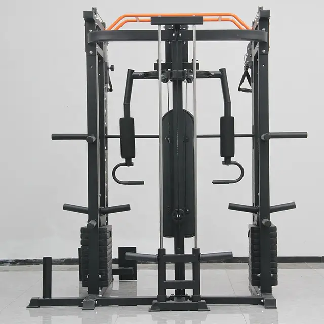 Multi-functional Smith Machine + Cable Crossover + Pec Dec with Weight ...